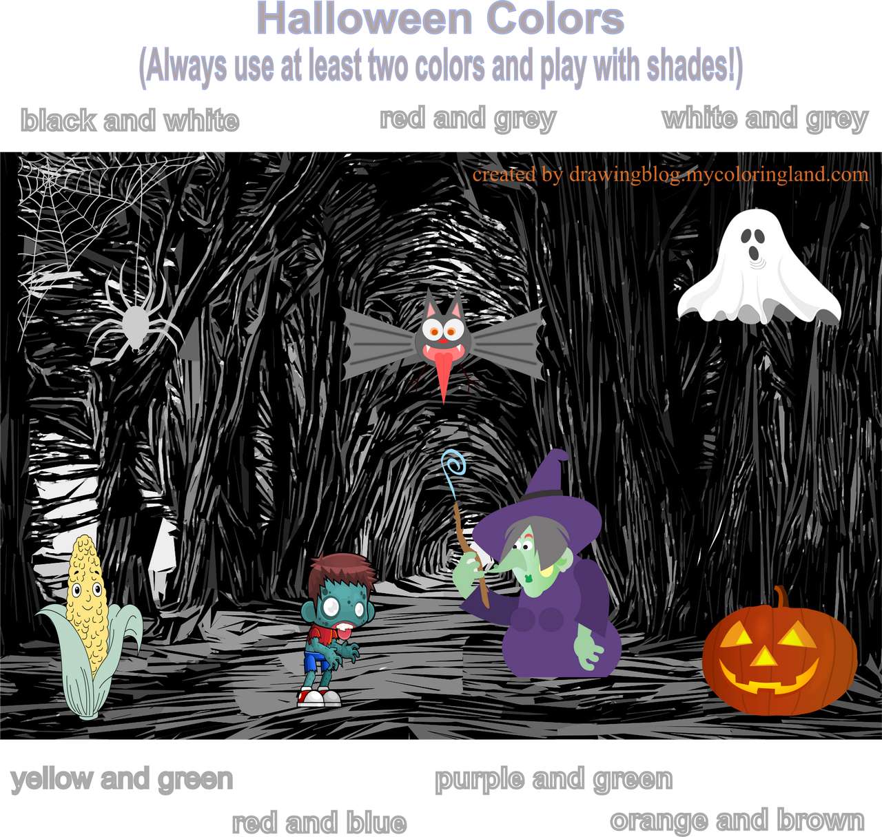 Halloween Colors - Drawing Blog