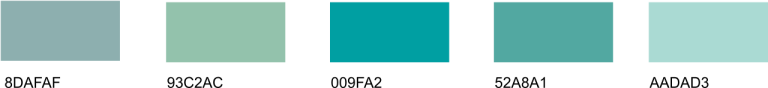 Aqua Color - 150 Shades with Names, Hex Codes, and Examples - Drawing Blog