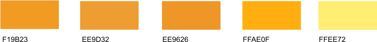 Shades of Yellow: A List With Color Names and HEX Codes - Drawing Blog
